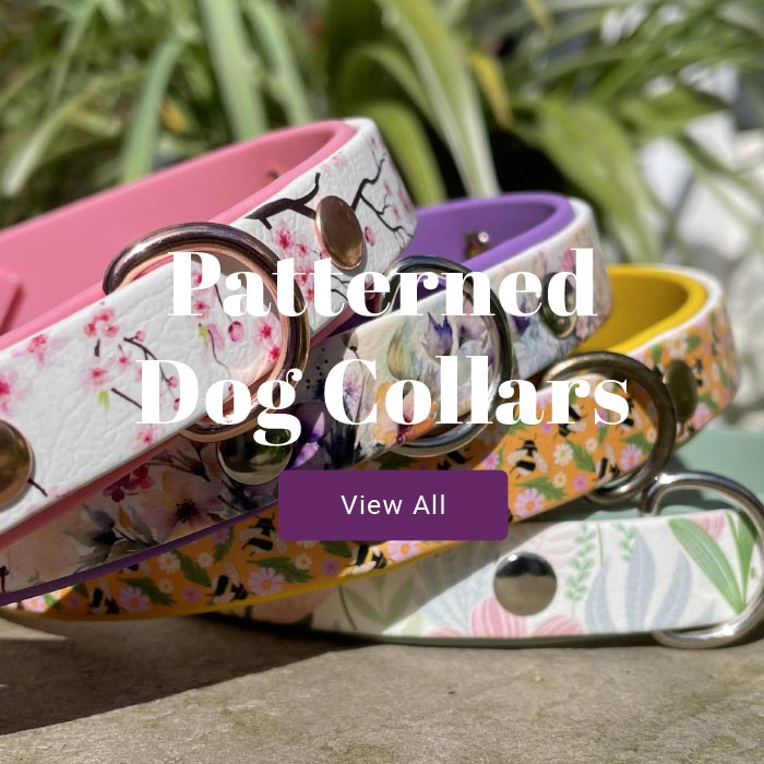 Handmade Patterned Waterproof Dog Collars in a Variety of Designs ...